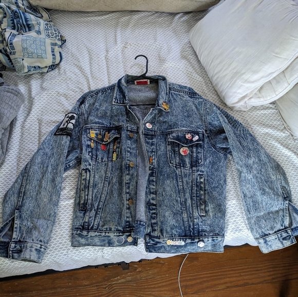 cotler | Jackets & Coats | Vintage Denim Jacket W Vintage U2 Patch ...